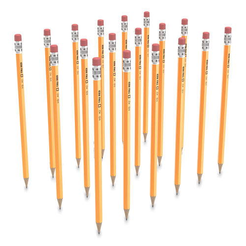Pre-Sharpened Wooden Pencil, HB (#2), Black Lead, Yellow Barrel, 24 ...