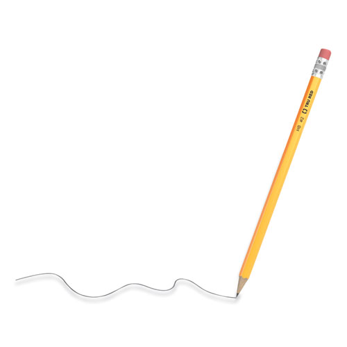 Pre-Sharpened Wooden Pencil, HB (#2), Black Lead, Yellow Barrel, 24 ...