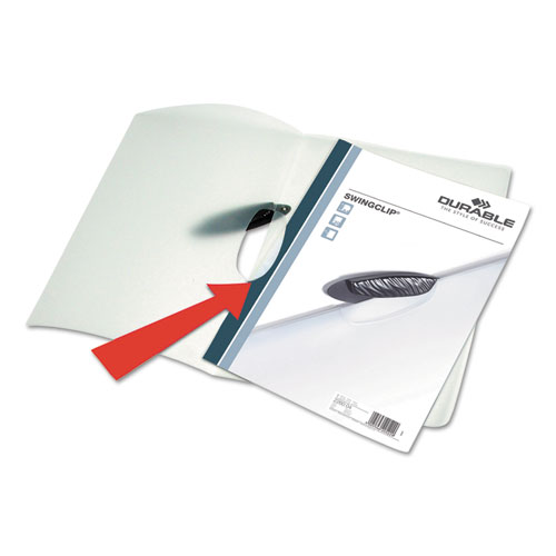 Swingclip Clear Report Cover, Swing Clip, 8.5 x 11, Black Clip, 25/Box ...