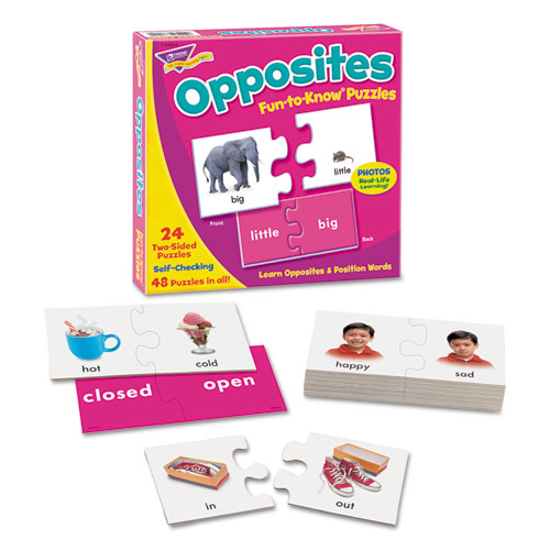 Fun to Know Puzzles, Opposites and Position Words Matching Game, Ages 3 ...
