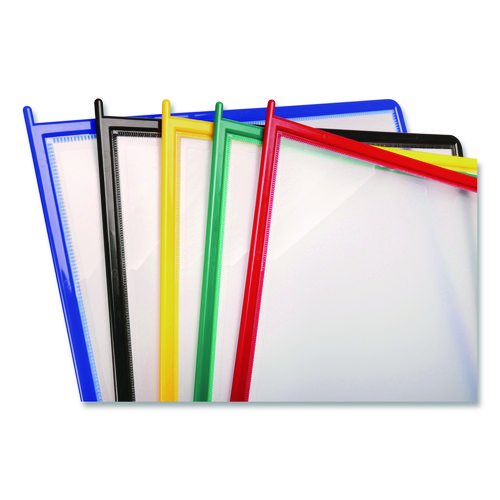 Easy-Load Wall Display Unit, 10 Panels with Assorted Borders, White ...